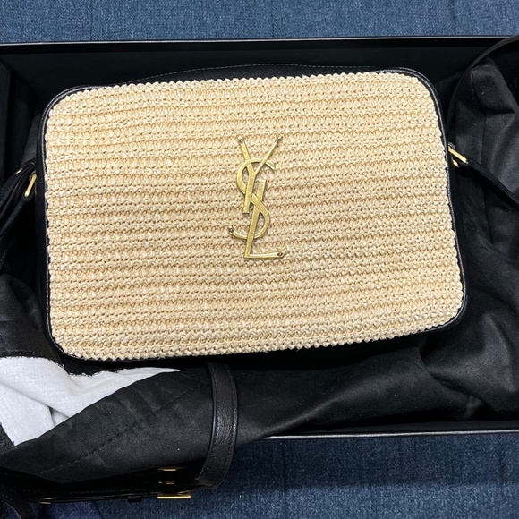 Yves Saint Laurent | Bags | Ysl Raffia Camera Bag | Poshmark